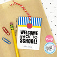 EDITABLE Back to School Gift Tag - Welcome Student or Teachers Gift ...