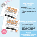 EDITABLE - Glow Stick Gift Tags - Let Jesus Light Your Way Halloween T ...