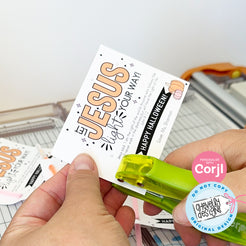 EDITABLE - Glow Stick Gift Tags - Let Jesus Light Your Way Halloween T ...