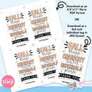 EDITABLE Referral Marketing Gift Tags - Fall Breeze, Crunchy Leaves, R ...