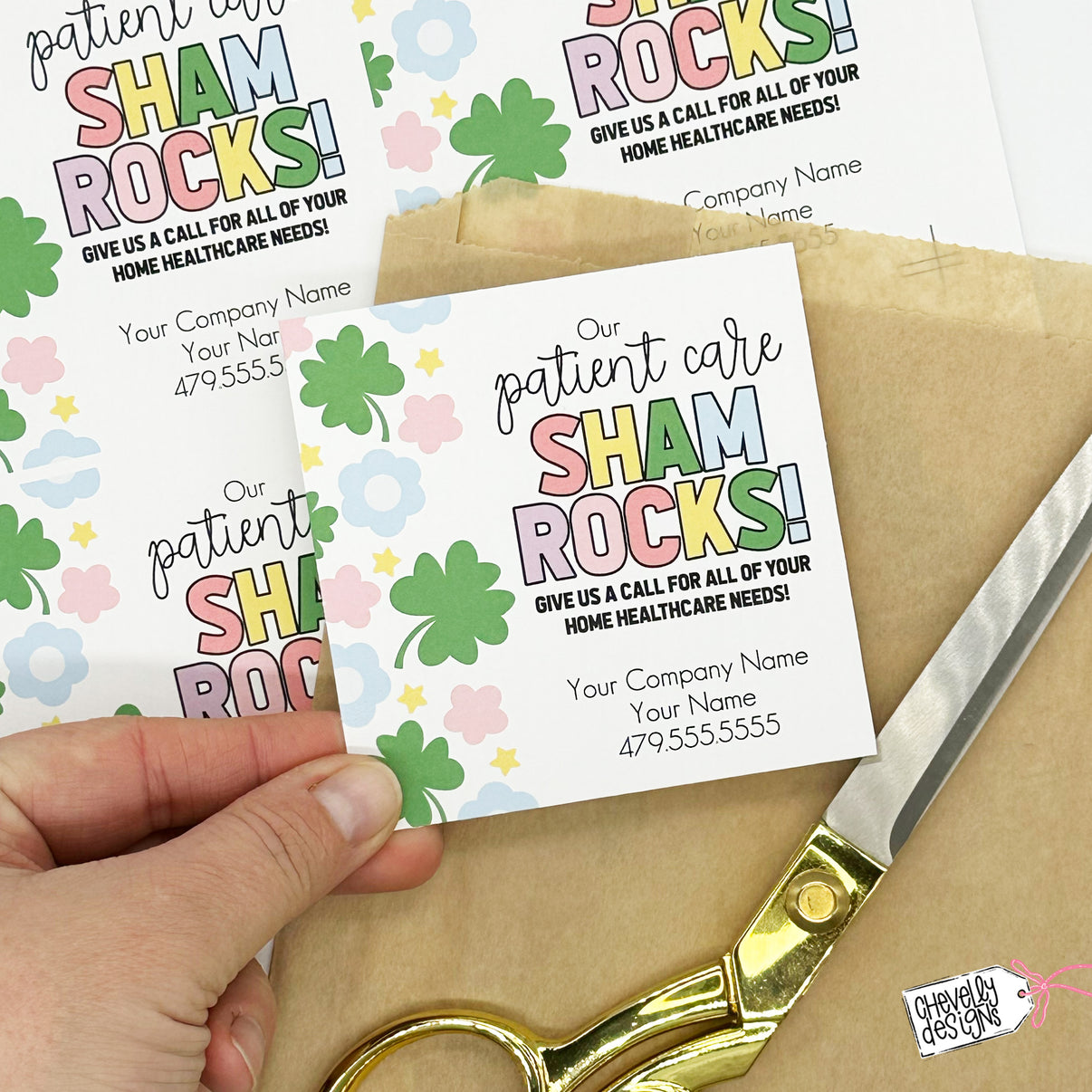 Editable Printable Referral Marketing Gift Tags, Our Patient Care Sham ...