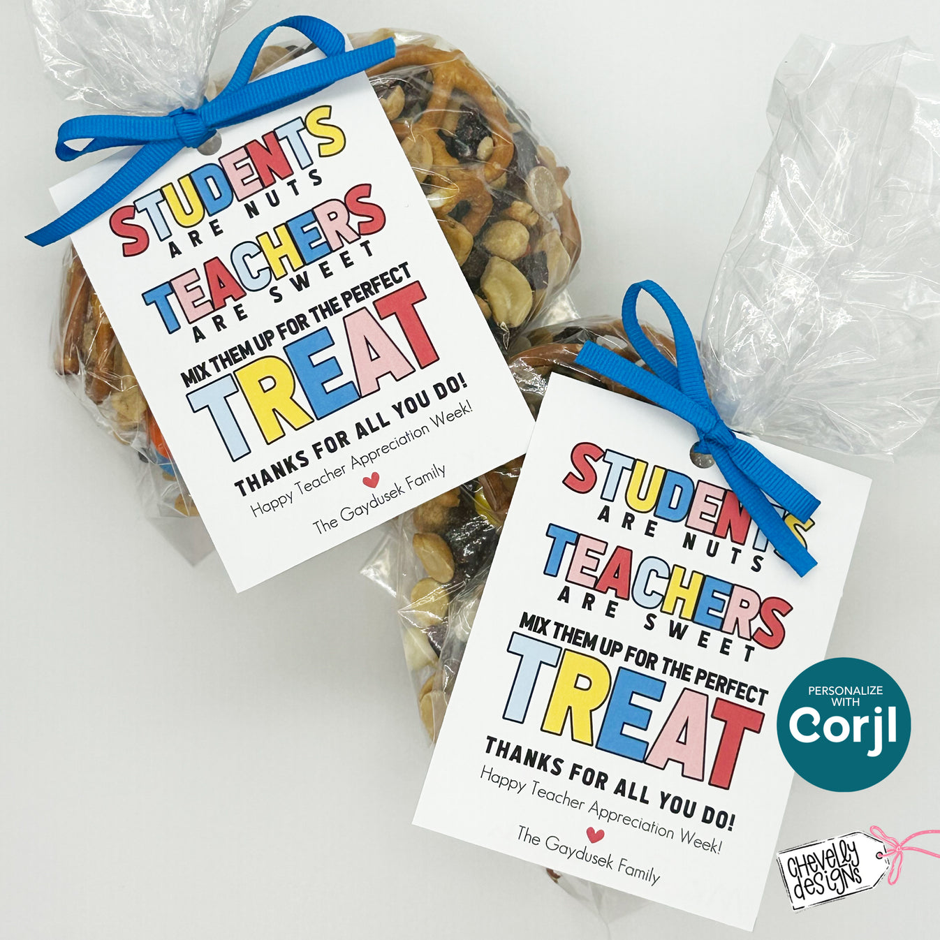 Editable Teacher Appreciation Gift Tag – Trail Mix Gift Tag – Corjl Te ...