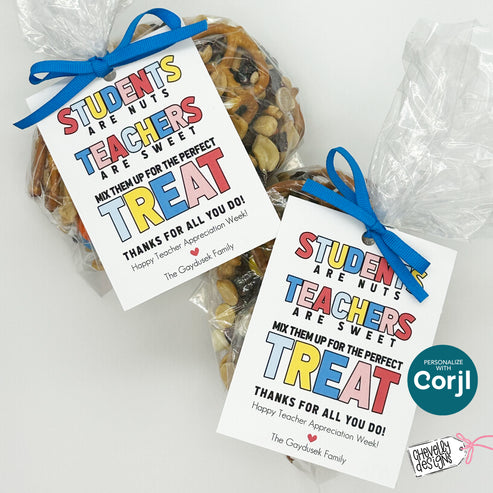 Editable Teacher Appreciation Gift Tag – Trail Mix Gift Tag – Corjl Te ...
