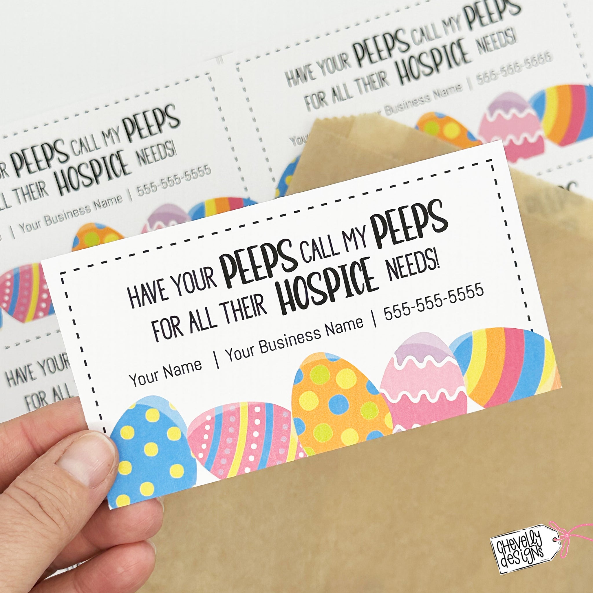 Editable - Call my Peeps for your Hospice Needs - Business Referrals a ...