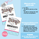 EDITABLE - Here's the Scoop - Ice Cream Appreciation Gift Tags - Print ...