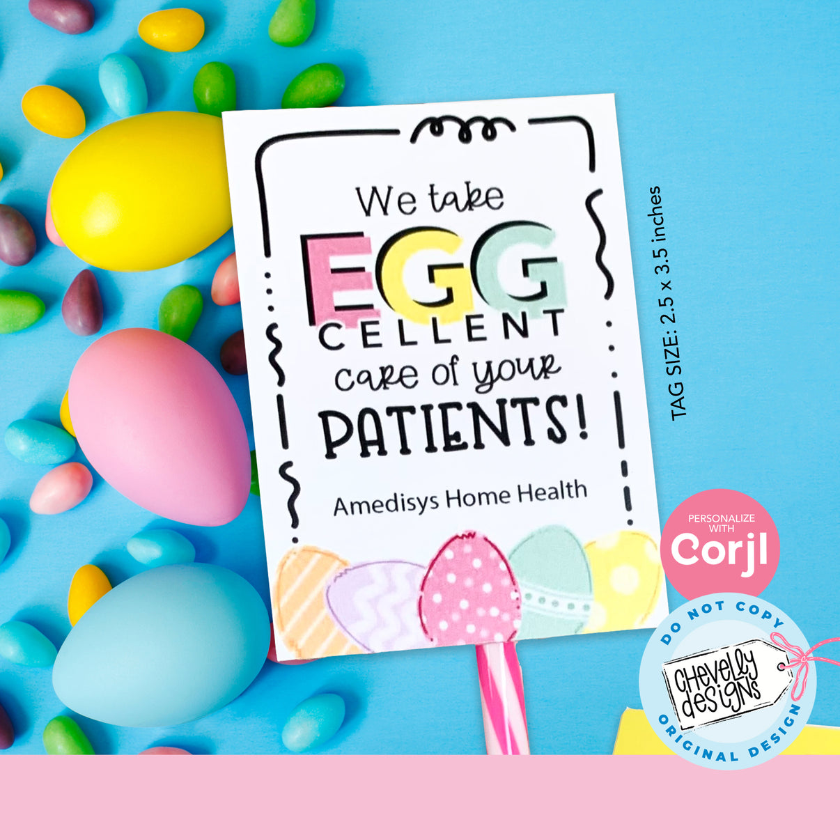 Editable - EGG-cellent Care Home Health Referral Gift Tags for Easter ...