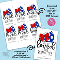 Editable - Gift Tags for Cheerleaders - Red, White, Royal Blue Cheer B ...