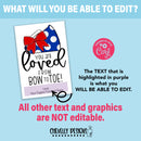 Editable - Gift Tags for Cheerleaders - Red, White, Royal Blue Cheer B ...