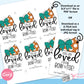 Editable Gift Tags for Cheerleaders Treats - Teal and Copper Cheer Bow ...