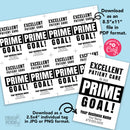 EDITABLE - Our Prime Goal - Printable Business Marketing Tags ...