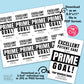 EDITABLE - Our Prime Goal - Printable Business Marketing Tags ...