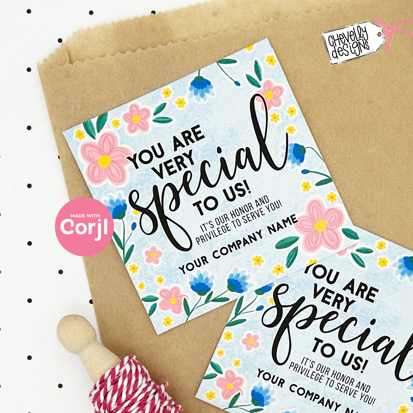 EDITABLE - You are special to us - Client Appreciation - Referral Mark ...