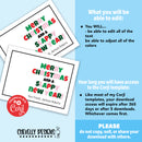 EDITABLE - Merry Christmas and a Slappy New Year - Printable Slap Brac ...