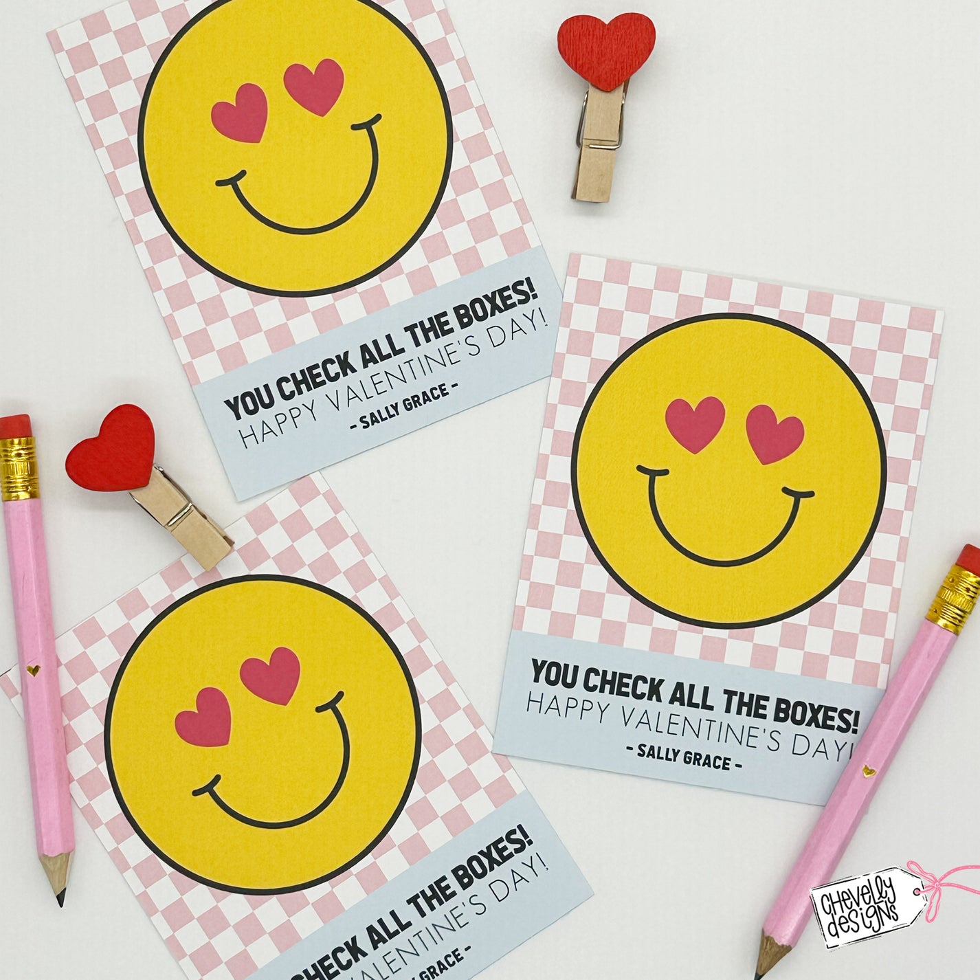 Editable Printable Valentine Cards, You Check all the Boxes – Chevelly ...