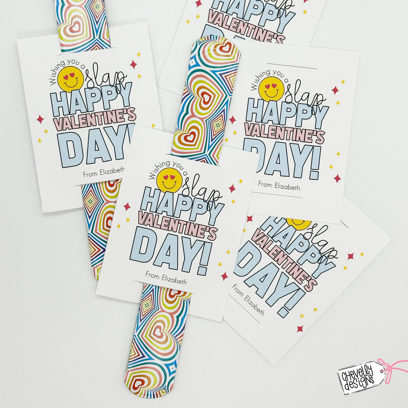 Editable Printable Valentine Cards for Slap Bracelets, Have a Slap Hap ...