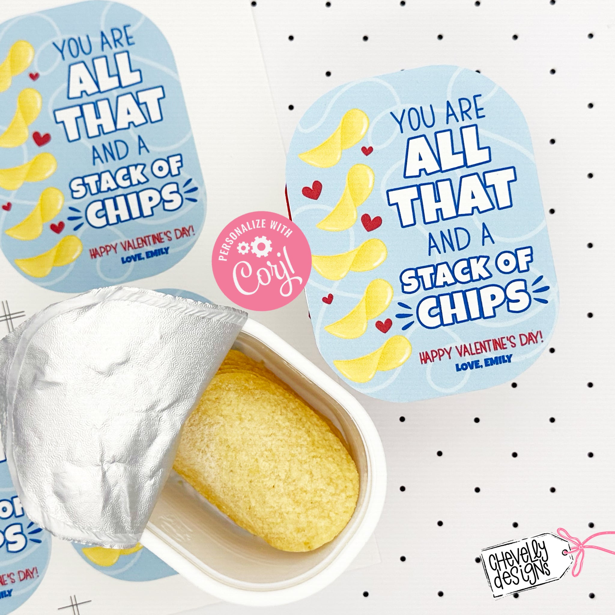 EDITABLE - You are all that and a stack of chips - Student Valentine C ...