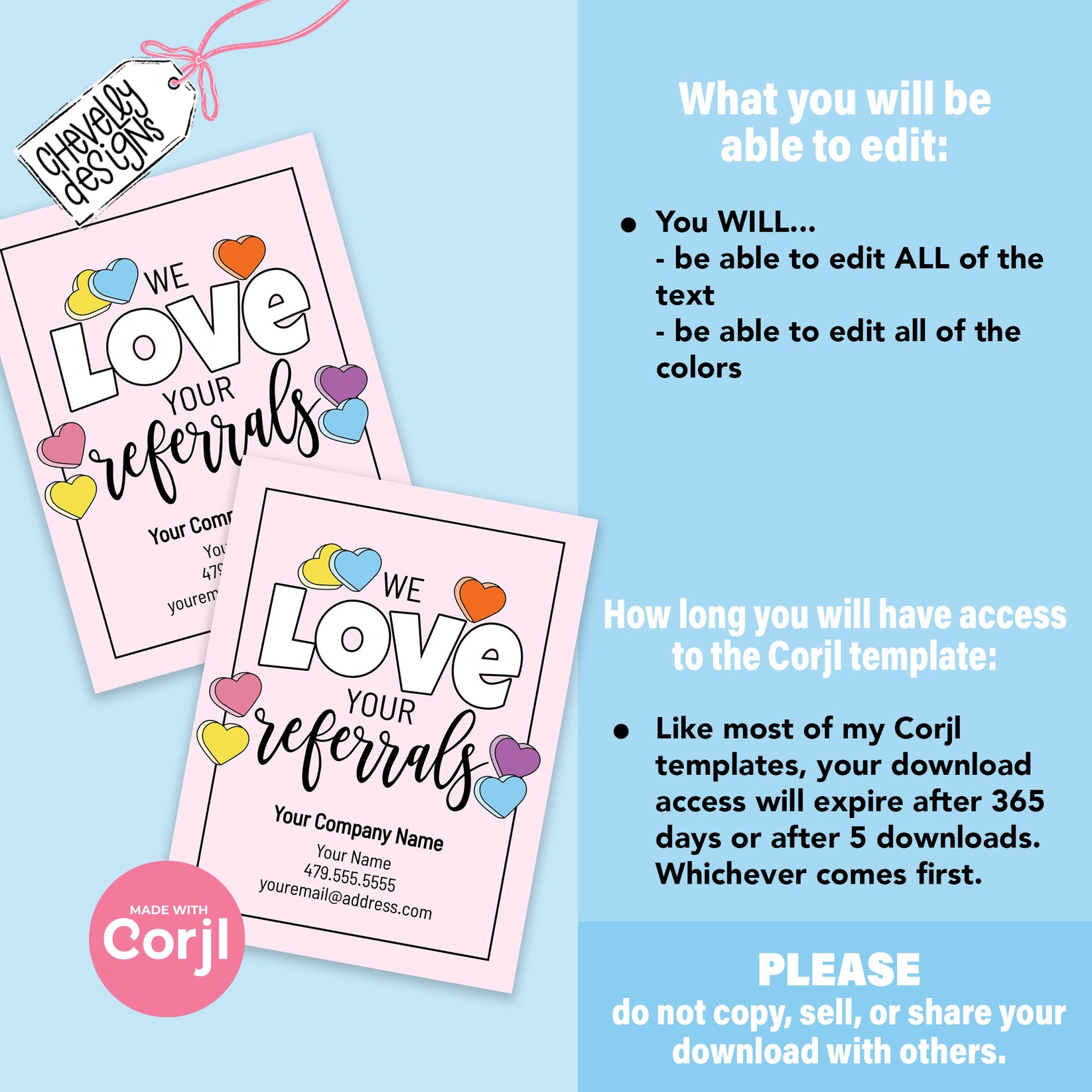 EDITABLE - We Love Your Referrals - Valentine Healthcare Marketing Gif ...