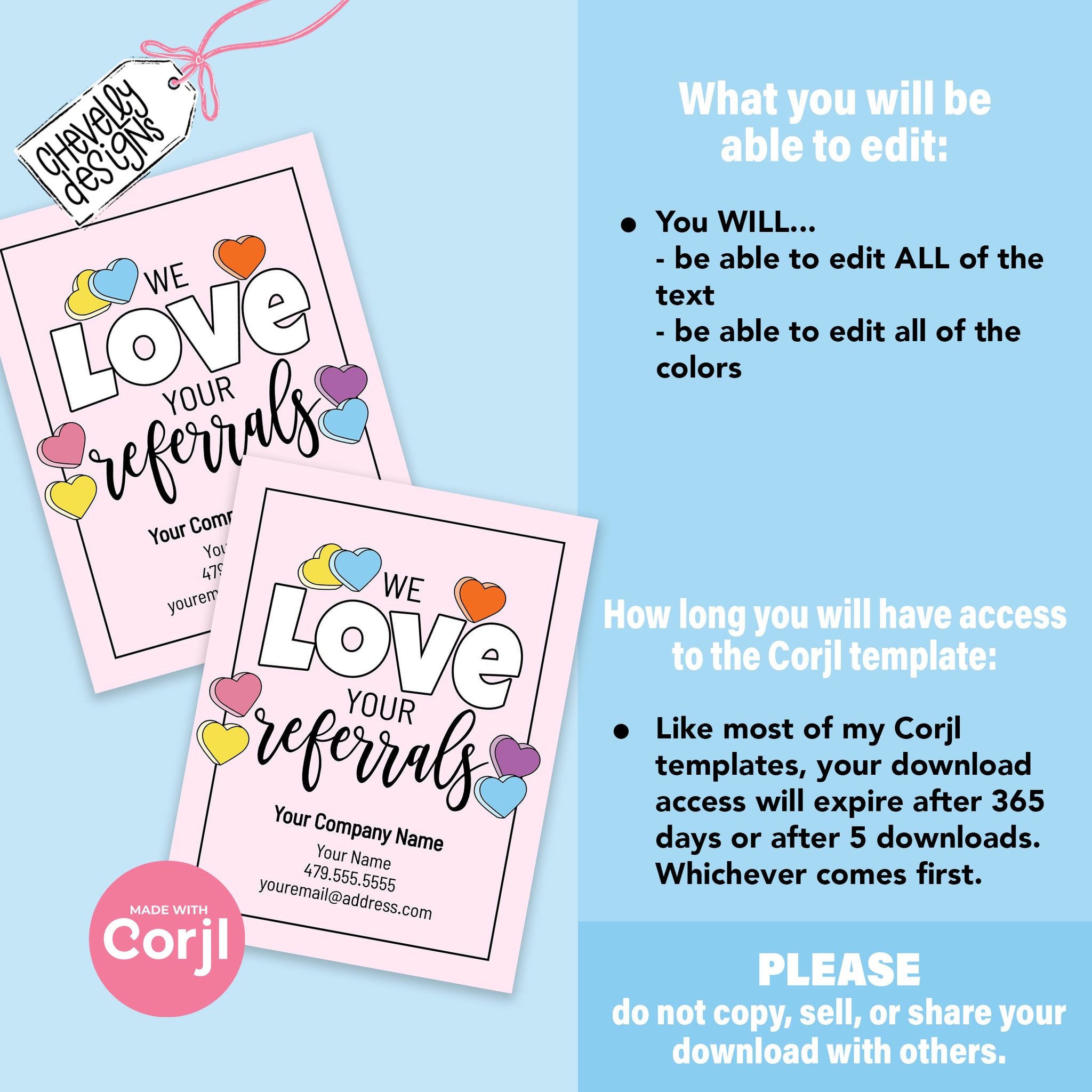 EDITABLE - We Love Your Referrals - Valentine Healthcare Marketing Gif ...
