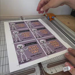 EDITABLE Halloween Treat Tags - No Bones About It Jesus Loves You - Pr – Chevelly Designs