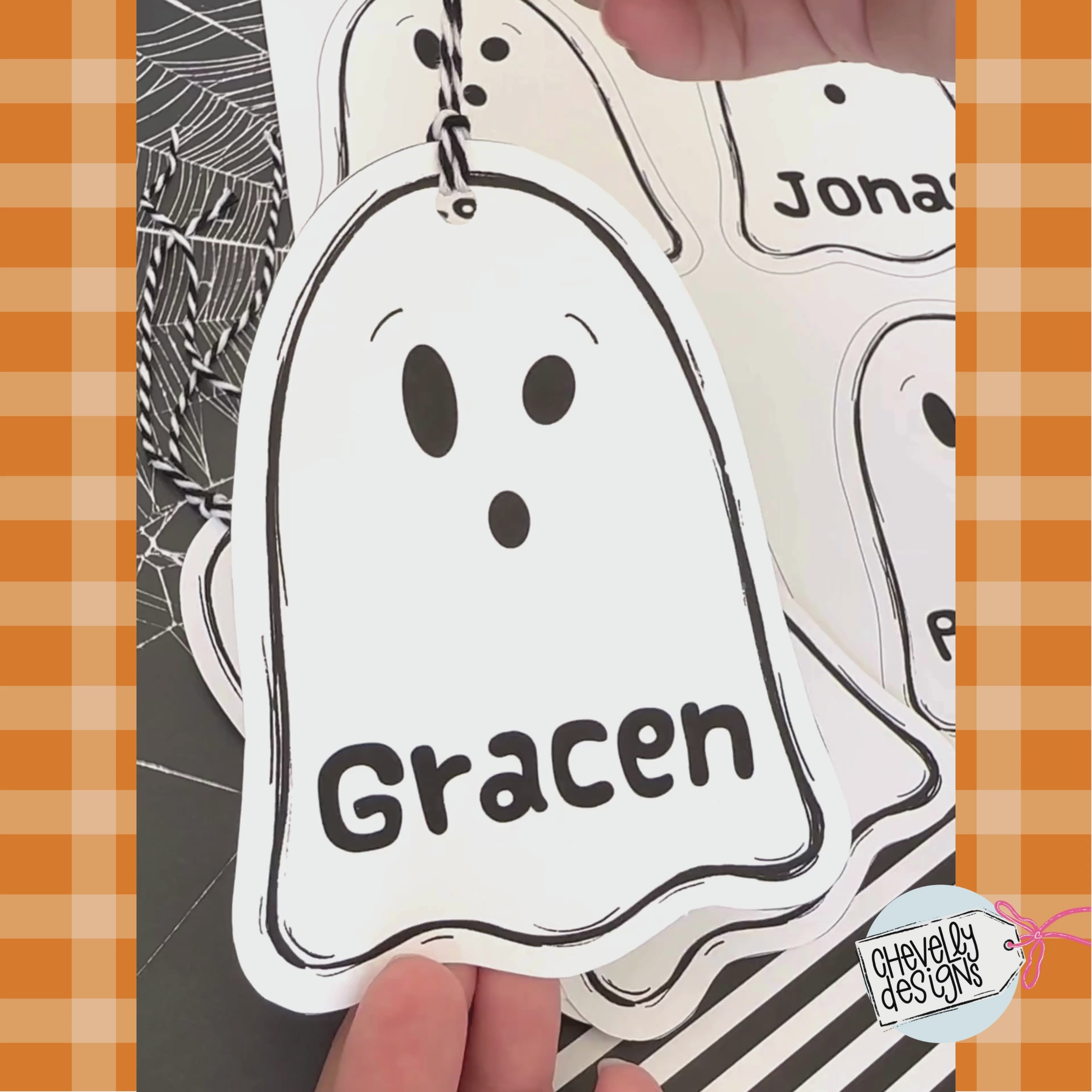 EDITABLE - Ghost Gift Tag - Halloween Treats for Kids - Printable Digi ...