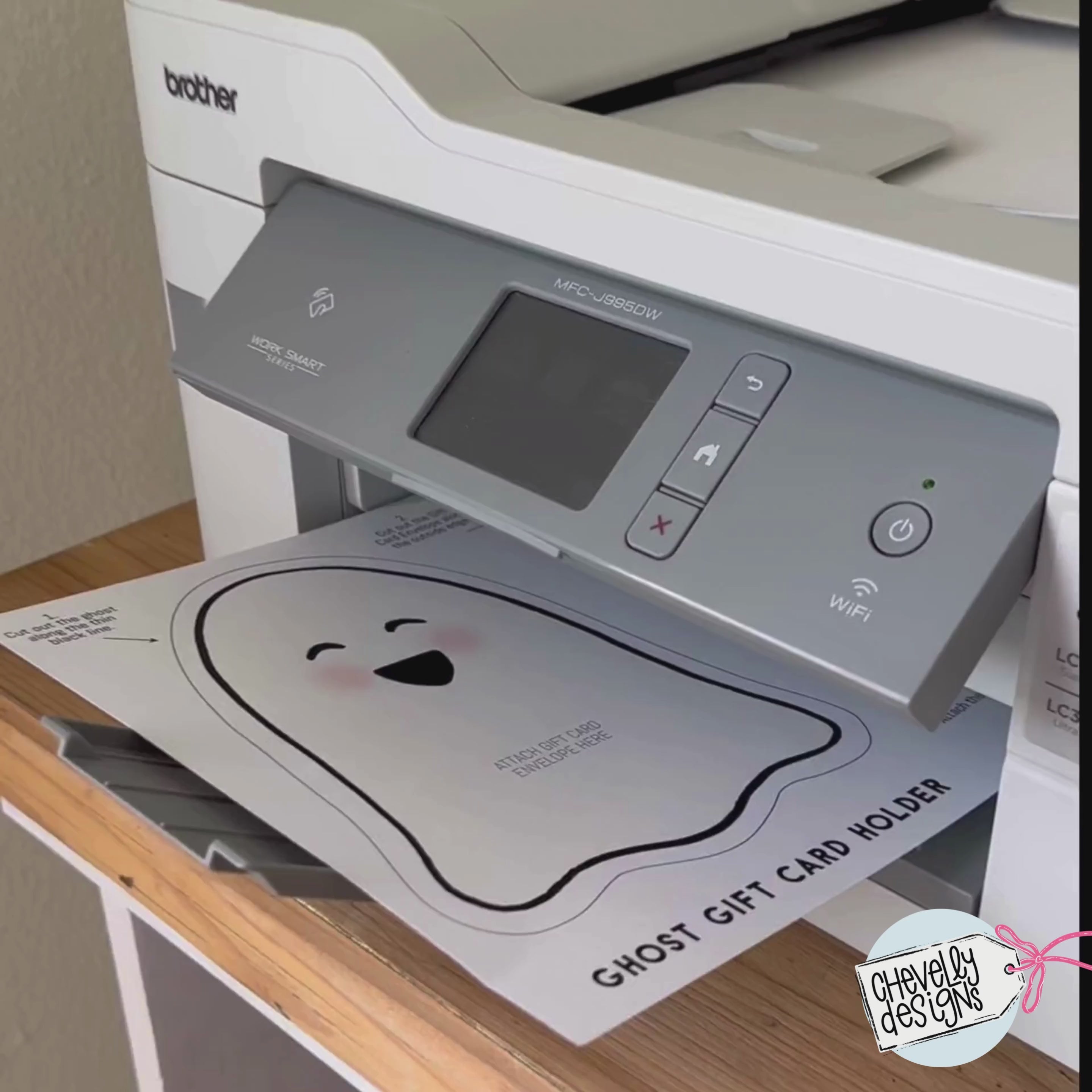 EDITABLE - Halloween Gift Card Holder for Teacher Treat - Ghost - Prin ...