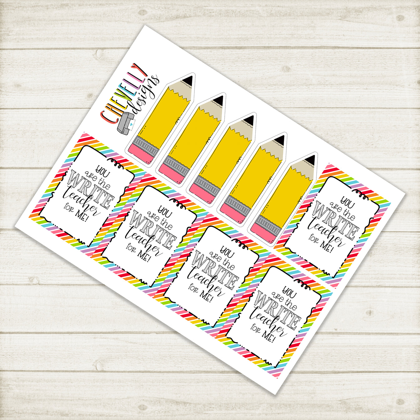 You are the WRITE teacher for me - Gift Tags - Printable Digital File ...