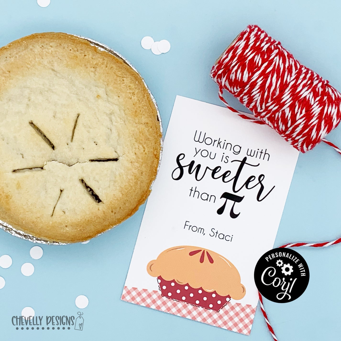 Editable - PI DAY Gift Tags | Printable - Digital File | Employee Appr ...