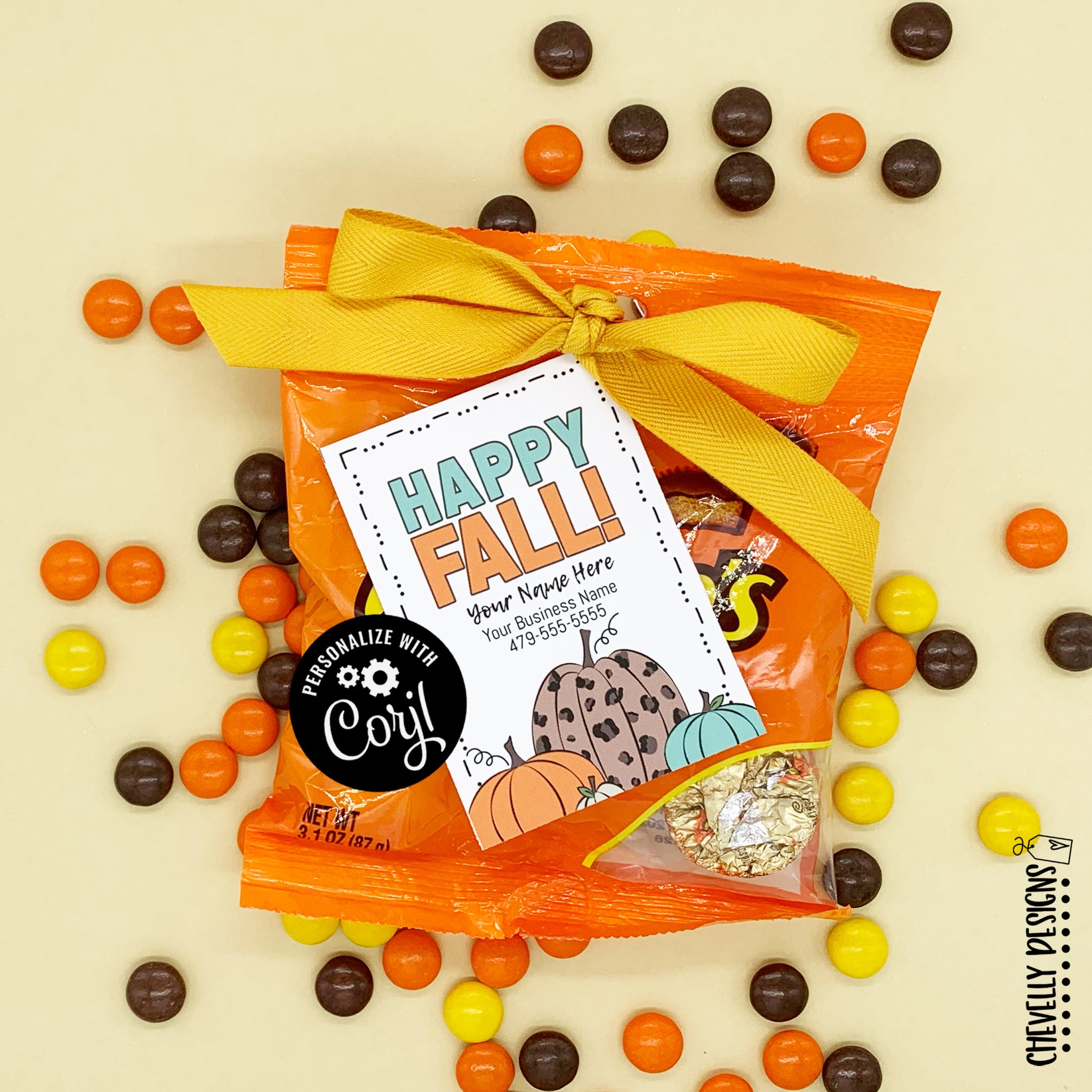 EDITABLE - Happy Fall Pumpkin Gift Tags - Printable Digital File ...