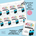 Editable - Power-ade Referral Gift Tags - You are the POWER behind our ...