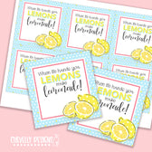 Printable Lemons make Lemonade Gift Tags >>>Instant Digital D ...