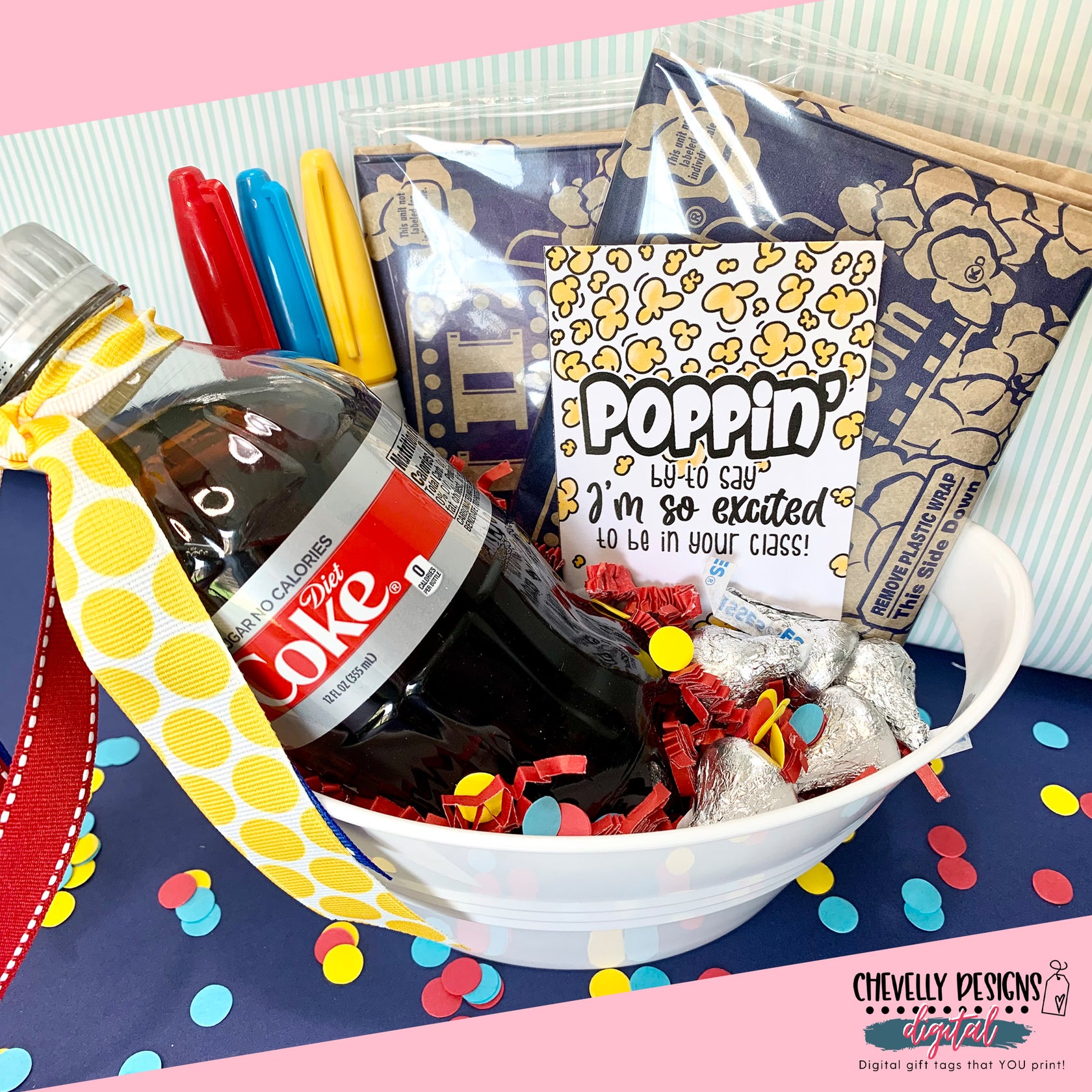 Popping By Gift Tags - Back to School - Meet the Teacher - DIGITAL DOW ...