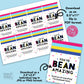 Editable - You've Bean Amazing - Jelly Bean Gift Tags - Printable Digi ...