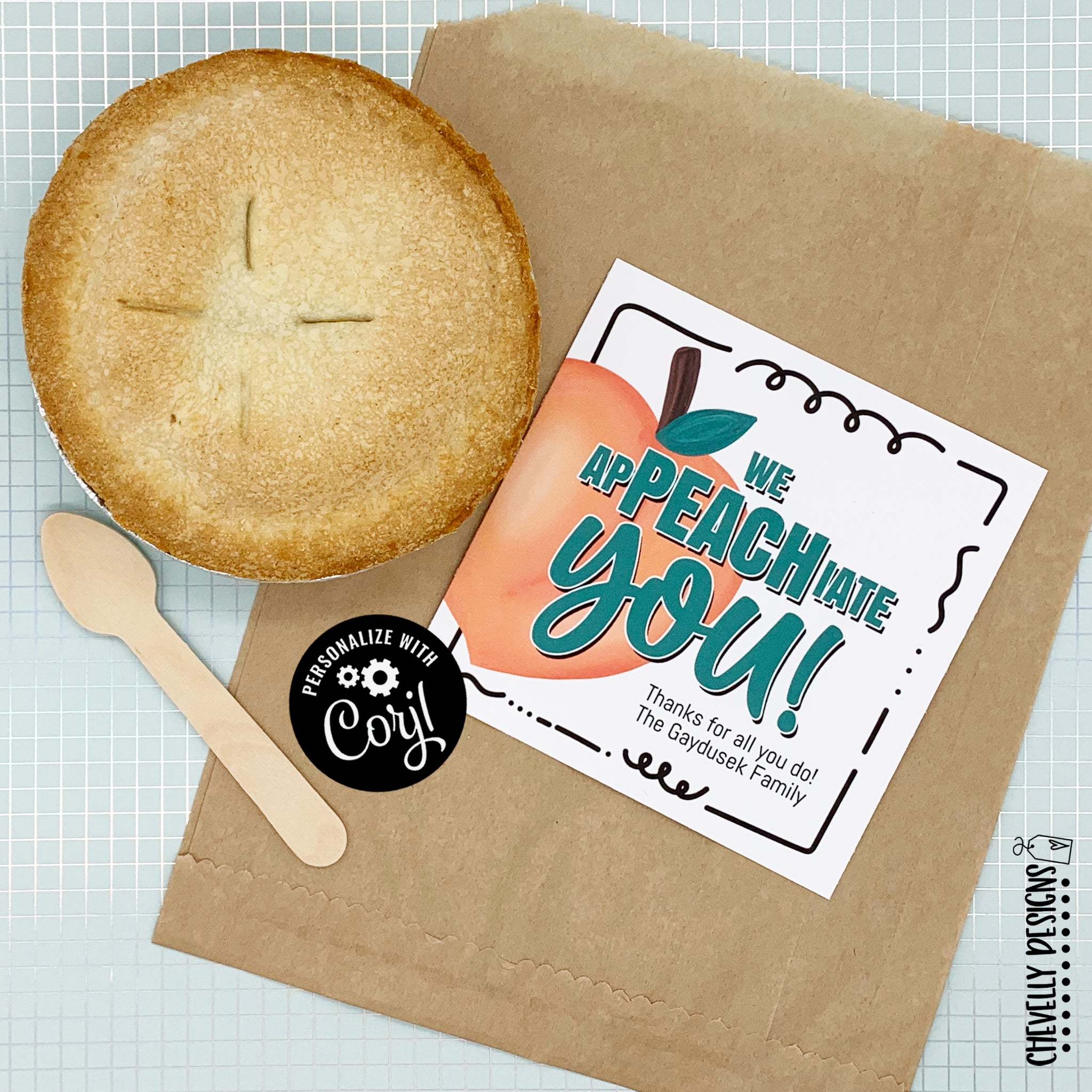 EDITABLE - We a-PEACH-iate You - Printable Appreciation Gift Tags - Di ...