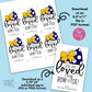 EDITABLE - Gift Tags for Cheerleaders - Yellow Gold and Navy Blue Chee ...