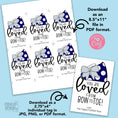 Editable - Gift Tags for Cheerleaders - Silver Gray and Navy Blue Chee ...
