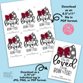 Editable - Gift Tags for Cheerleaders - Maroon and Gray Cheer Bow Mega ...
