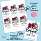 Editable - Gift Tags for Cheerleaders - Maroon and Gray Cheer Bow Mega ...
