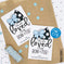 EDITABLE - Gift Tags for Cheerleaders - Light Blue and Black Cheer Bow ...