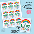 Editable - Lucky To Have You as a Friend - Gift Tags - Printable Digit ...