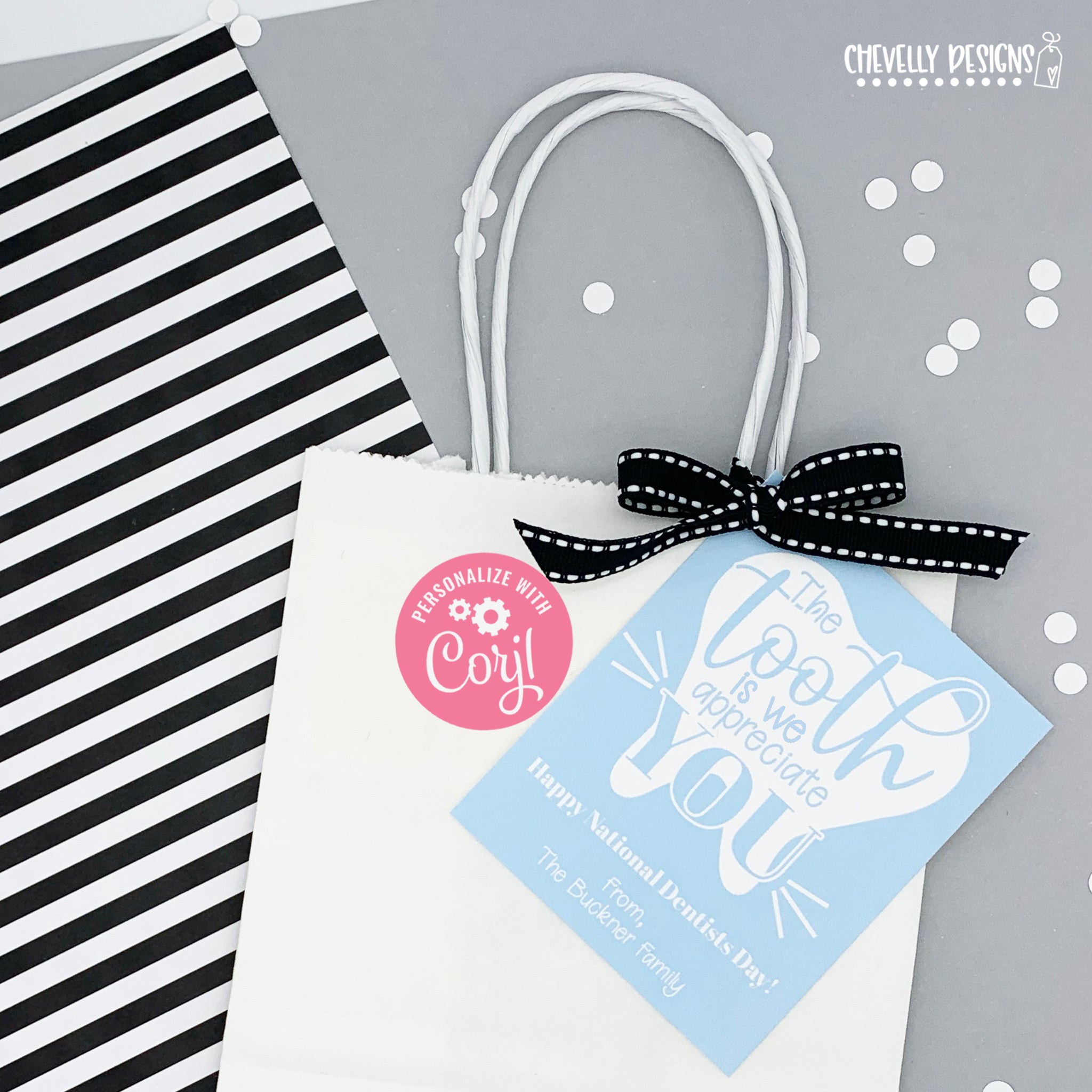 Editable - Dental Appreciation Gift Tags - The Tooth is - Dentist - Pr ...