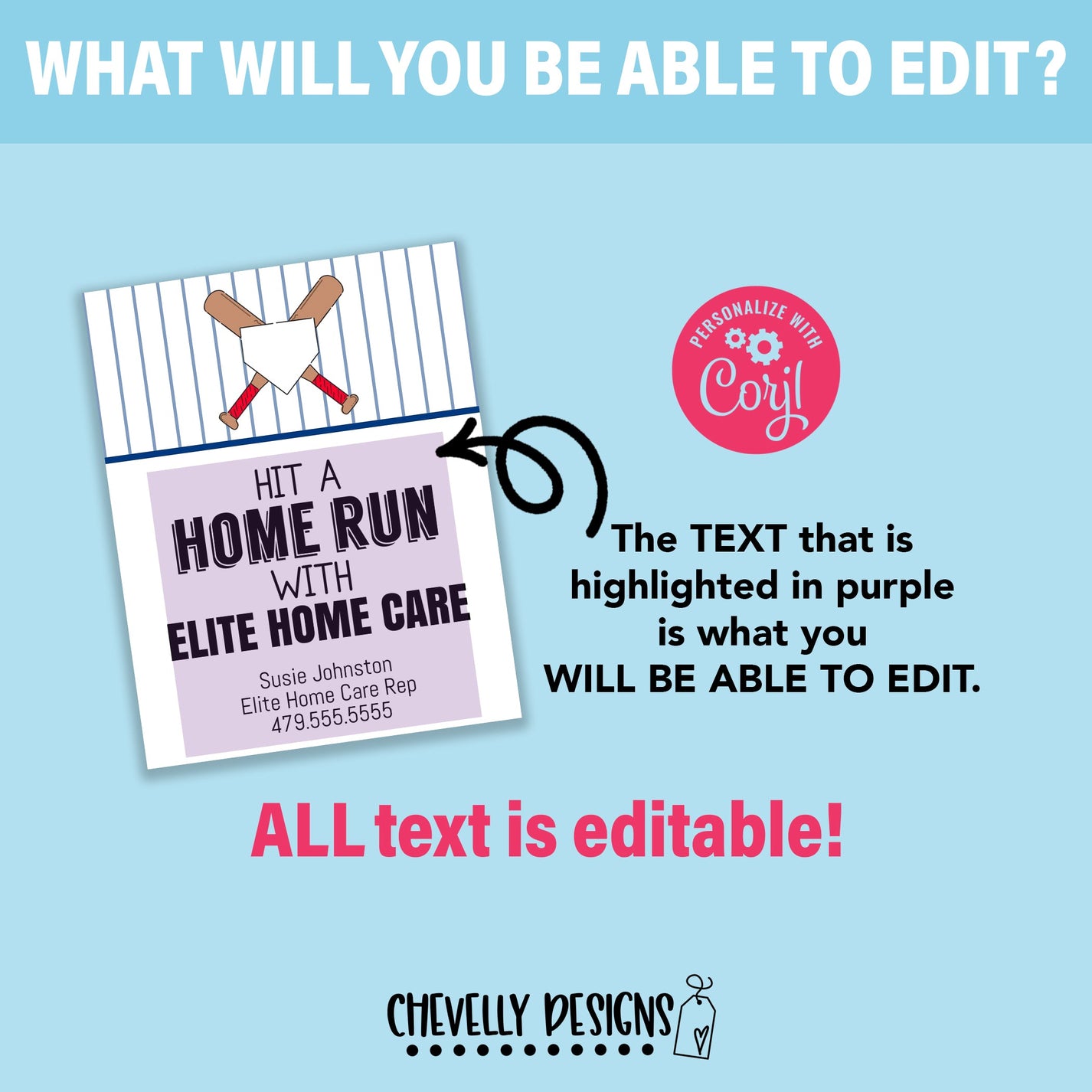 Editable - Hit a Home Run Referral Gift Tags - Printable - Digital Fil ...