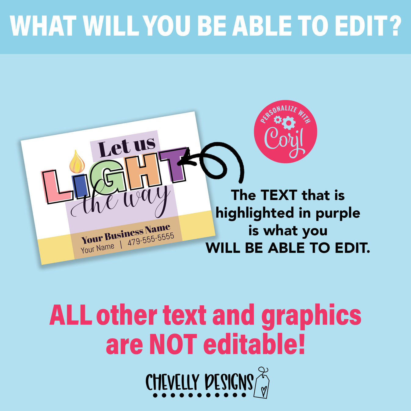 Editable - Let Us Light the Way - Referral Gift Tags for Business Mark ...