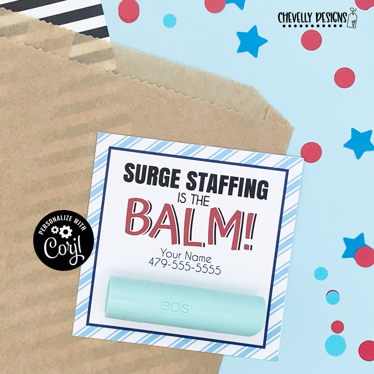 Editable - Lip Balm Referral Gift Tags for Business Marketing - Printa ...