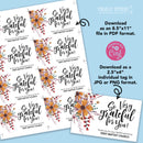 EDITABLE - So Very Grateful For You - Fall Gift Tags - Printable Digit ...