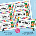 EDITABLE - Printable Leprechaun St Patrick's Day Gift Tags - Digital F ...