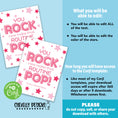 EDITABLE - You Rock Now Make That Routine Pop - Gift Tags for Cheerlea ...