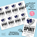 Editable - You've Got Spirit Yes You Do - Gift Tags for Cheerleaders ...