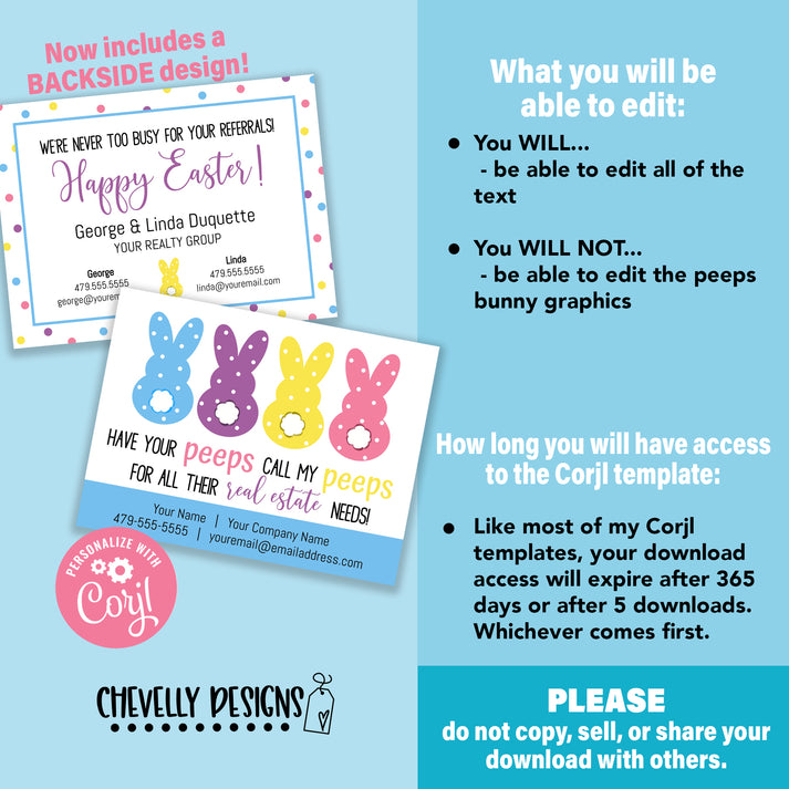 Editable - Have Your Peeps Call My Peeps for all Their Needs - Easter ...