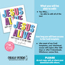 Editable - Jesus is Alive - Happy Easter Gift Tags - Printable Digital ...