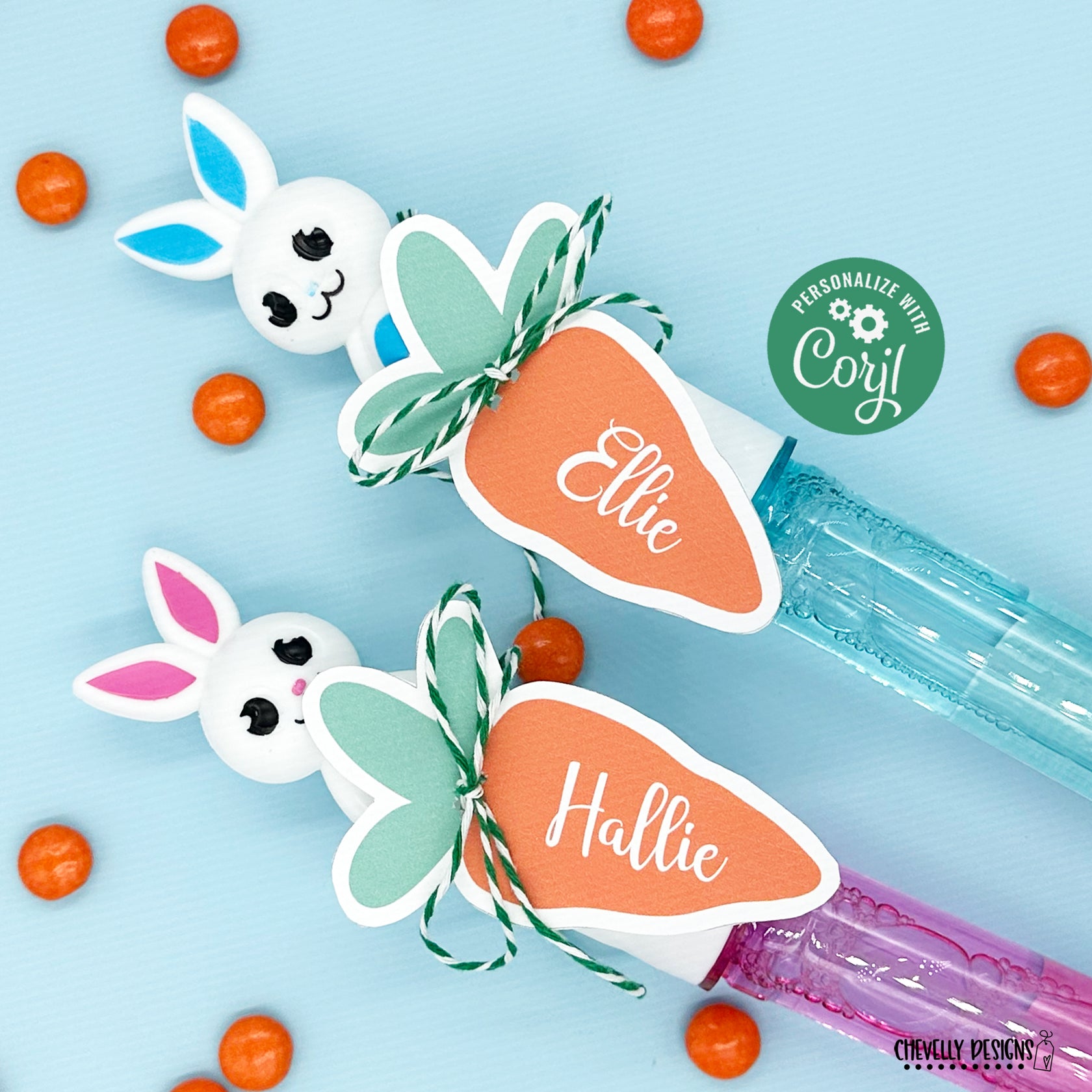 EDITABLE - Carrot Gift Tag with Editable Name - Easter Gift Tags - Pri ...